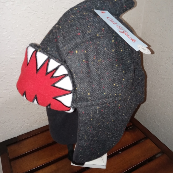 Cat & Jack | Accessories | Shark Fin Trapper Hat Cap Cat Jack Gray Nwt ...